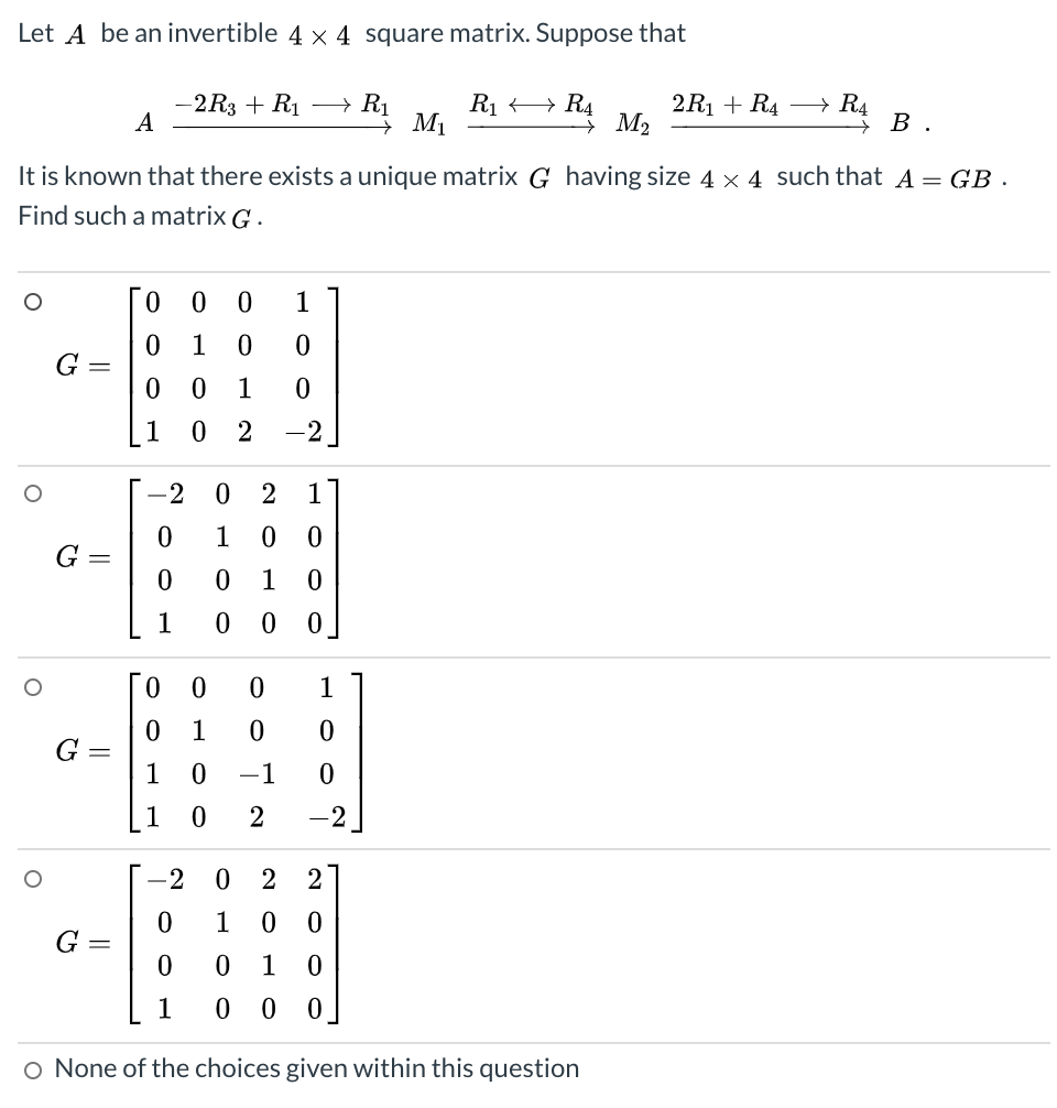 Solved Let A be an invertible 4 x 4 square matrix. Suppose | Chegg.com