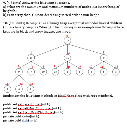 9. (4 Points) Answer the following questions. a) What | Chegg.com