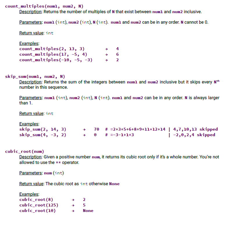 Solved Guidelines • You must have at least one loop in each | Chegg.com