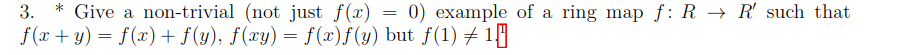 Solved 3. * Give a non-trivial (not just f(x)=0 ) example of | Chegg.com