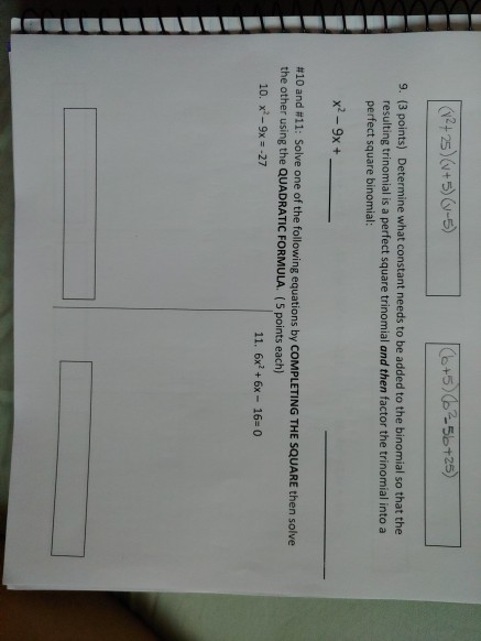 Solved (72+25)+5)(-5) (+5) 662-5b+25) 9. (3 points) | Chegg.com