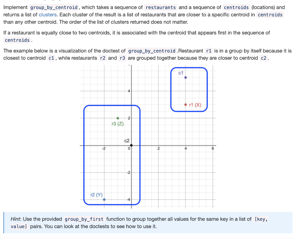 Solved Python def group_by_first(pairs): """Return a | Chegg.com