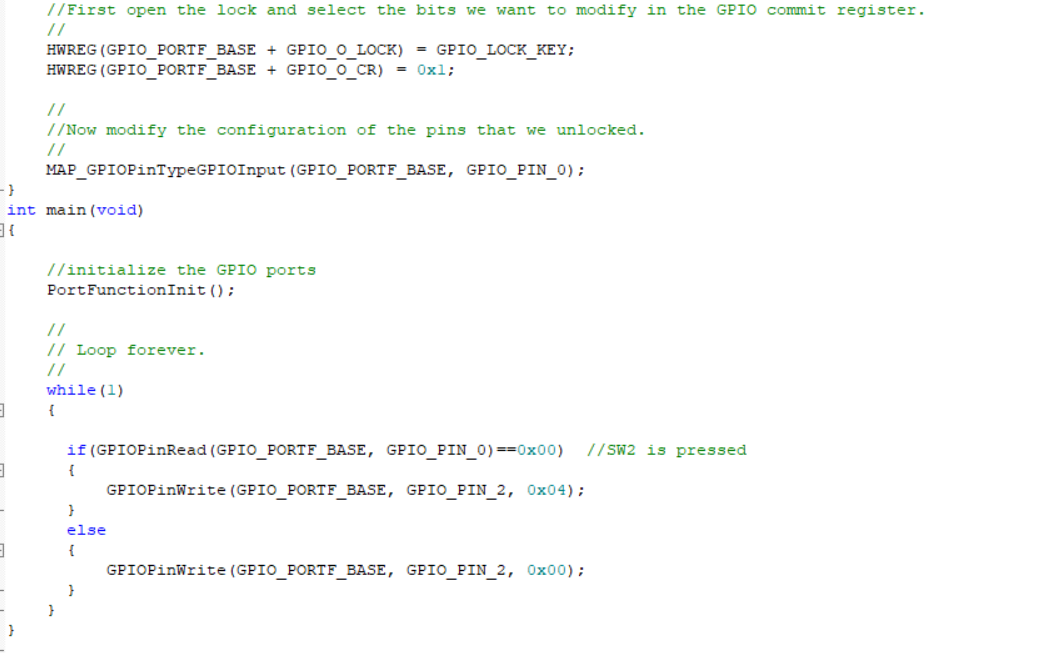 Im using a TM4C123 microcontroller and the code has | Chegg.com