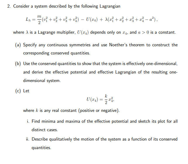 Solved 2. Consider a system described by the following | Chegg.com