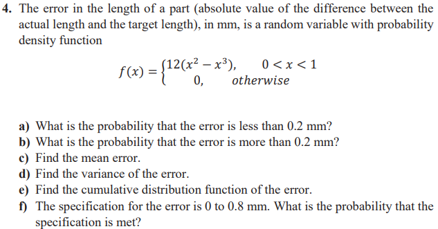 Solved The Error In The Length Of A Part Absolute Value Of