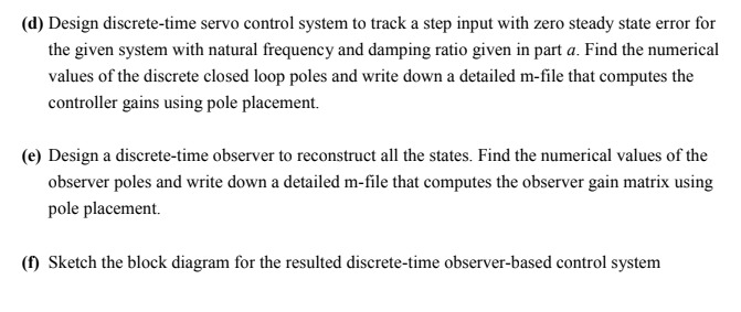 0 .X + Q2: Consider a plant with the state space | Chegg.com