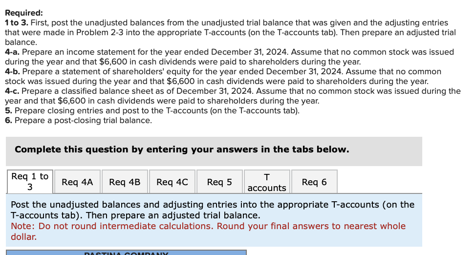 Solved Required information P2-3 and P2-4 (Algo) Adjusting | Chegg.com
