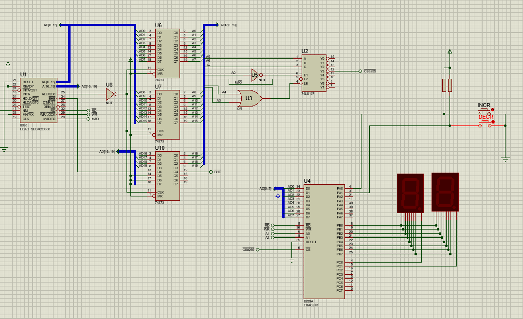Solved In an 8086 ﻿microprocessor-based system, a simple | Chegg.com