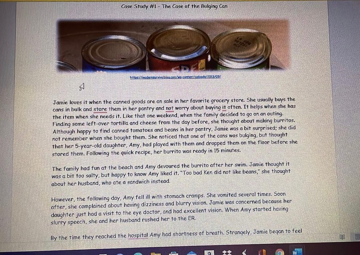 Solved Case Study #1 - The Case of the Bulging Can | Chegg.com