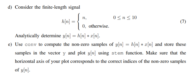 Solved C. Convolution Sum In this section. you will learn | Chegg.com