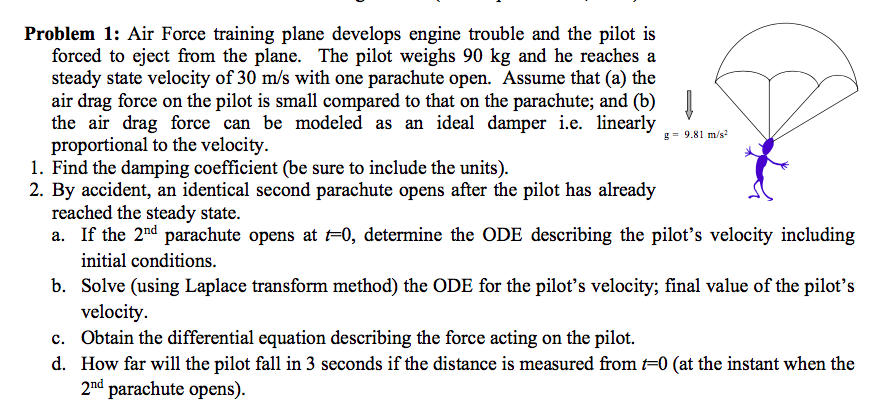Solved Problem 1: Air Force training plane develops engine | Chegg.com