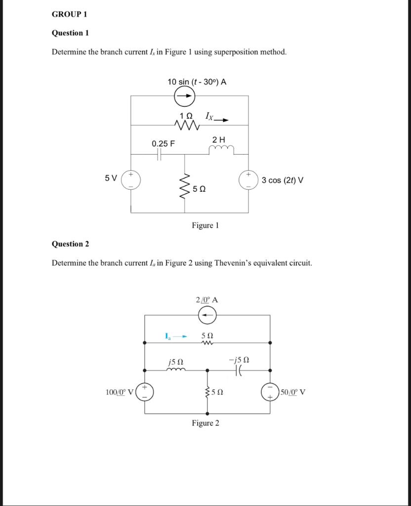 Solved Determine the branch current Ix in Figure 1 using | Chegg.com