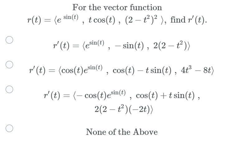 Solved t2 9 For r(t) = 2t – 4, -, sin(tn) t - 3 Find lim | Chegg.com