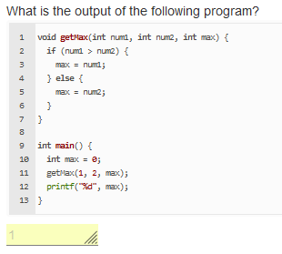 Solved Vhat is the output of the following program? | Chegg.com