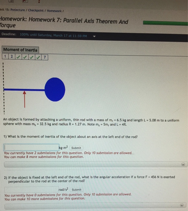 Solved Init 15: Prelecture / Checkpoint/ Homework / omework: | Chegg.com