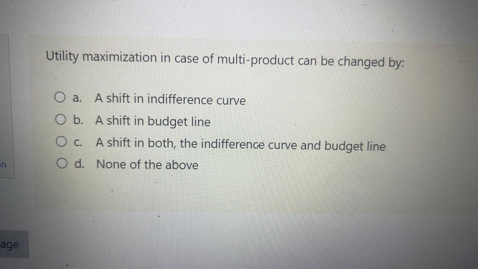 Solved Utility maximization in case of multi-product can be | Chegg.com
