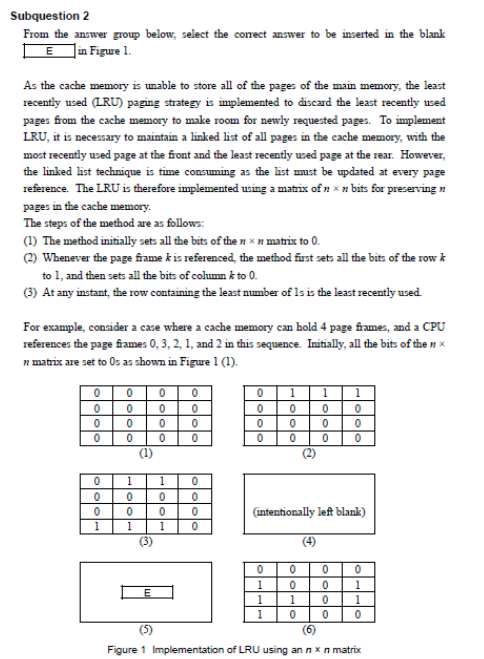 Solved Answer Subquestion 2 and Subquestion 3, please. | Chegg.com