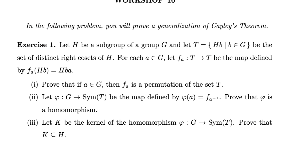 Solved In the following problem, you will prove a | Chegg.com