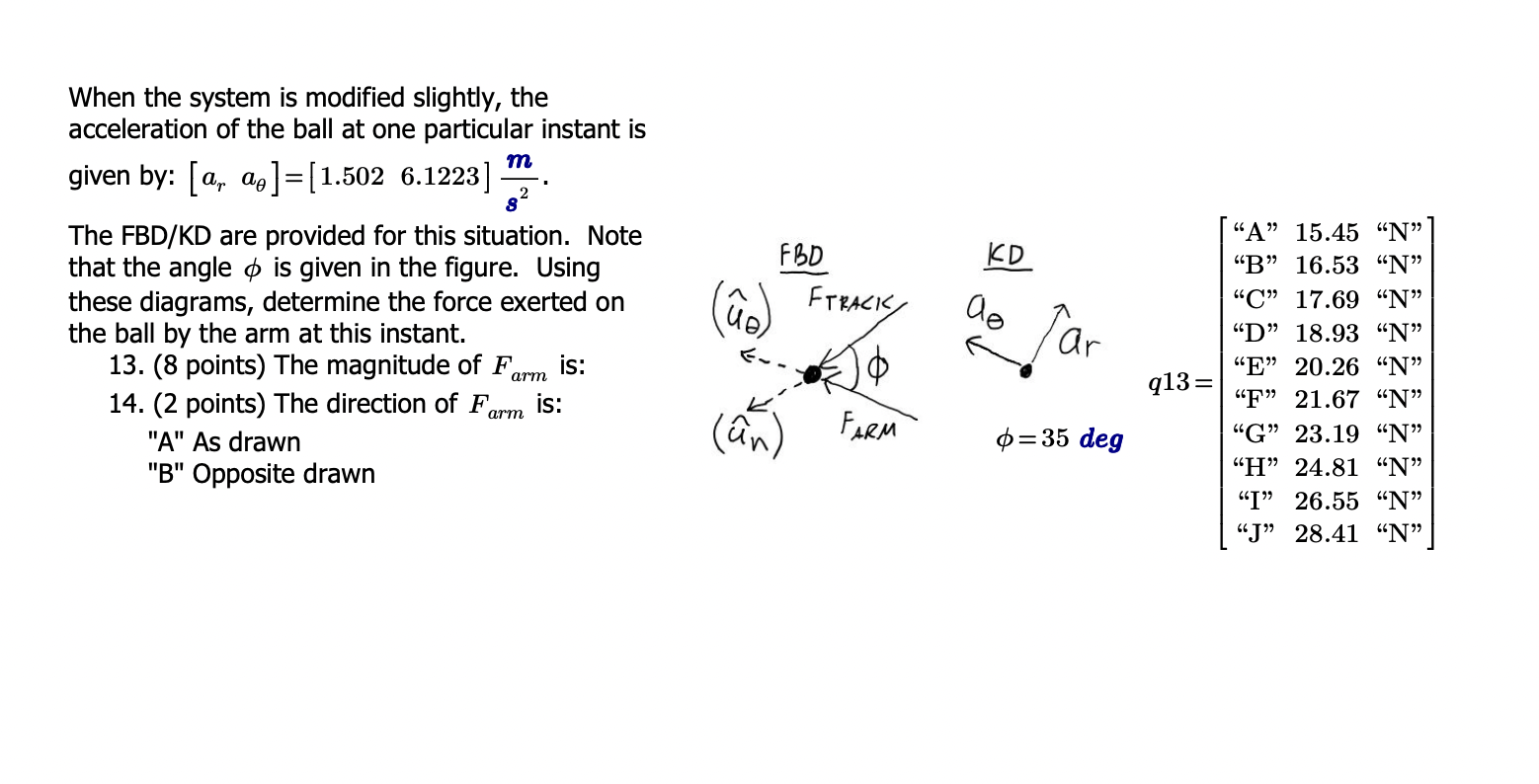 Solved When the system is modified slightly, the | Chegg.com