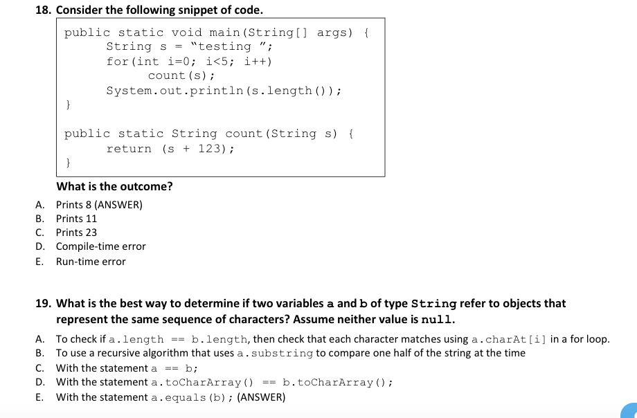 Solved 17. Consider the following snippet of code. double[] | Chegg.com