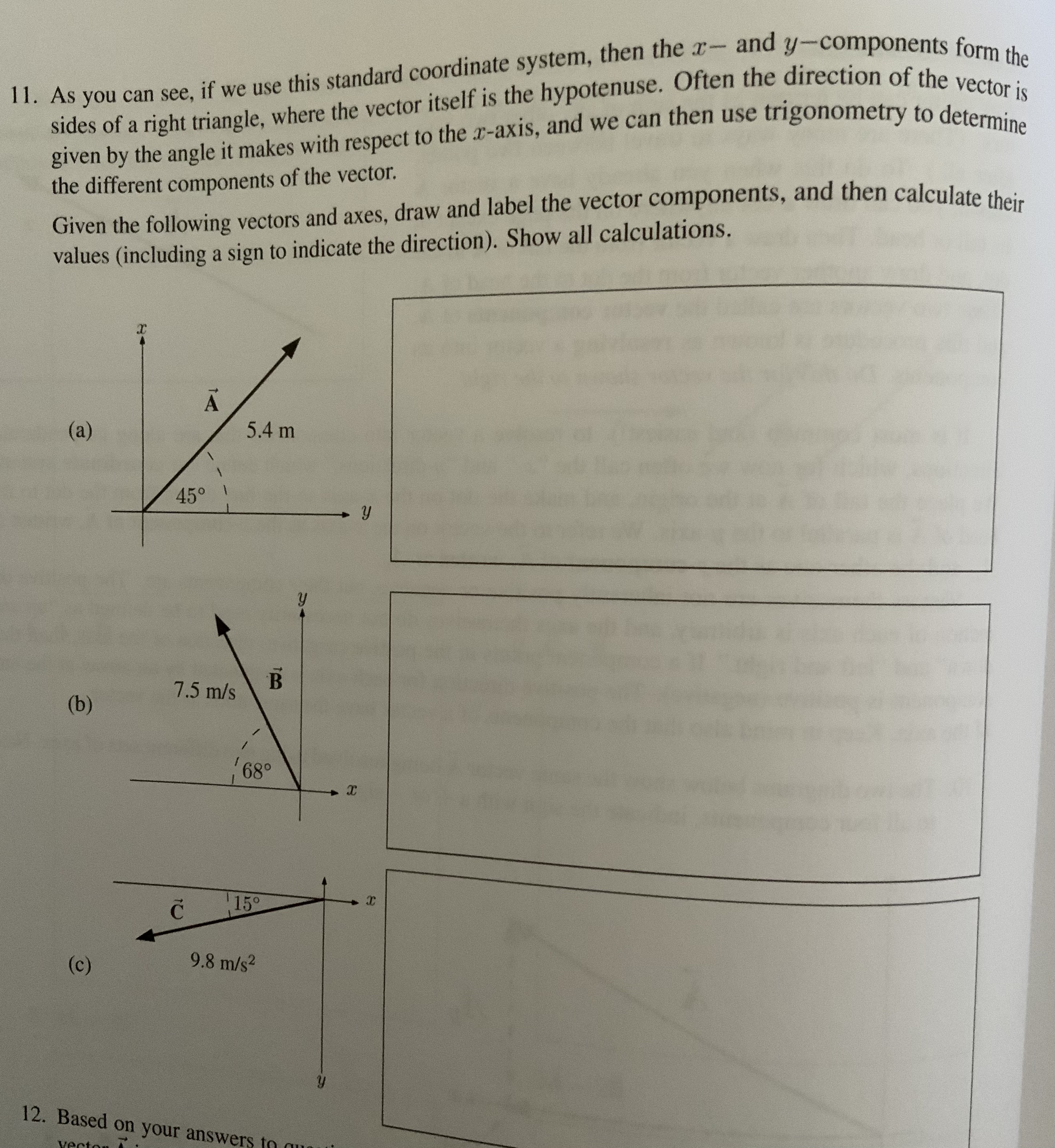Solved 1. As you can see, if we use this standard coordinate | Chegg.com