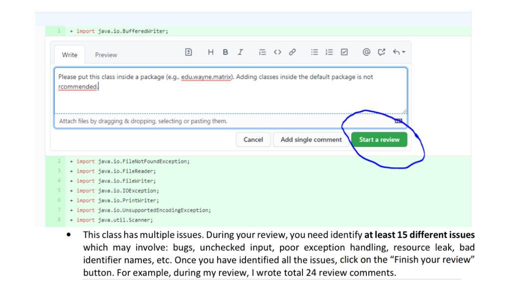 There are 24 issues in the following java code | Chegg.com
