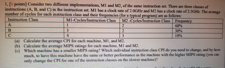 Solved B 1, [6 points] Consider two different | Chegg.com