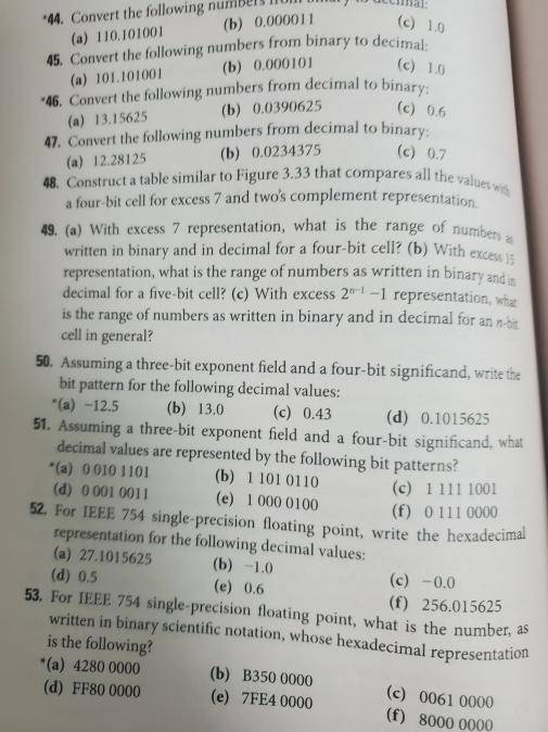 Solved *44. Convert the following nu (a) 110.101001 (b) | Chegg.com
