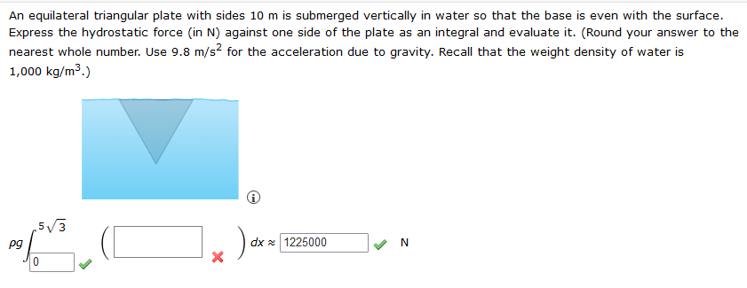 Solved An equilateral triangular plate with sides 10 m is | Chegg.com