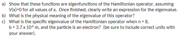 Solved onsider the set of wavefunctions Ψ(x)=π1e−binx where | Chegg.com