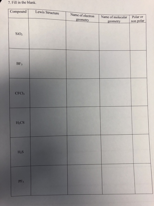 Solved 3. Draw the Lewis structure for each of the following | Chegg.com