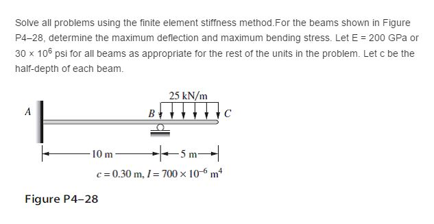 Solved Solve all problems using the finite element stiffness | Chegg.com