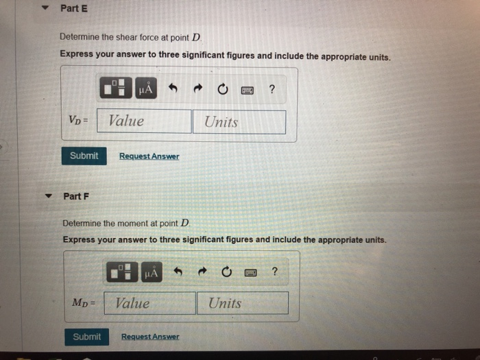 Solved PartA Determine the internal normal force at point C. | Chegg.com Solved PartA Determine the internal normal force at point C. | Chegg.com