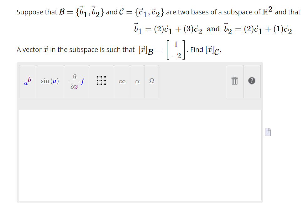 Solved Suppose that B={b1,b2} and C={c1,c2} are two bases of | Chegg.com