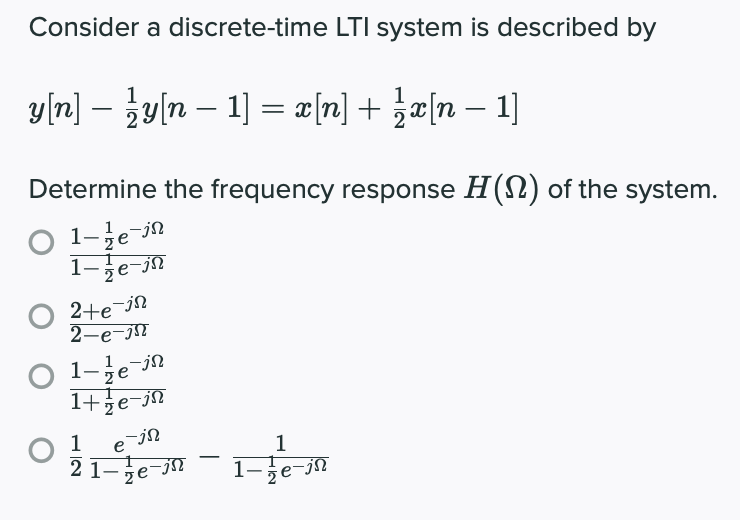 Solved A causal discrete-time LTI system is described by | Chegg.com
