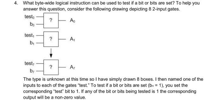Solved 4. What byte-wide logical instruction can be used to | Chegg.com