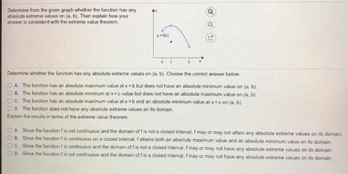 Solved Determine from the given graph whether the function | Chegg.com