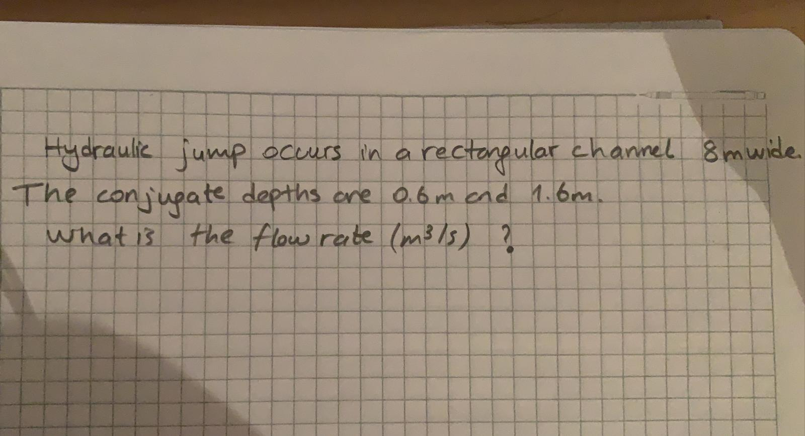 Solved Hydraulic jump occurs in are rectangular channel | Chegg.com