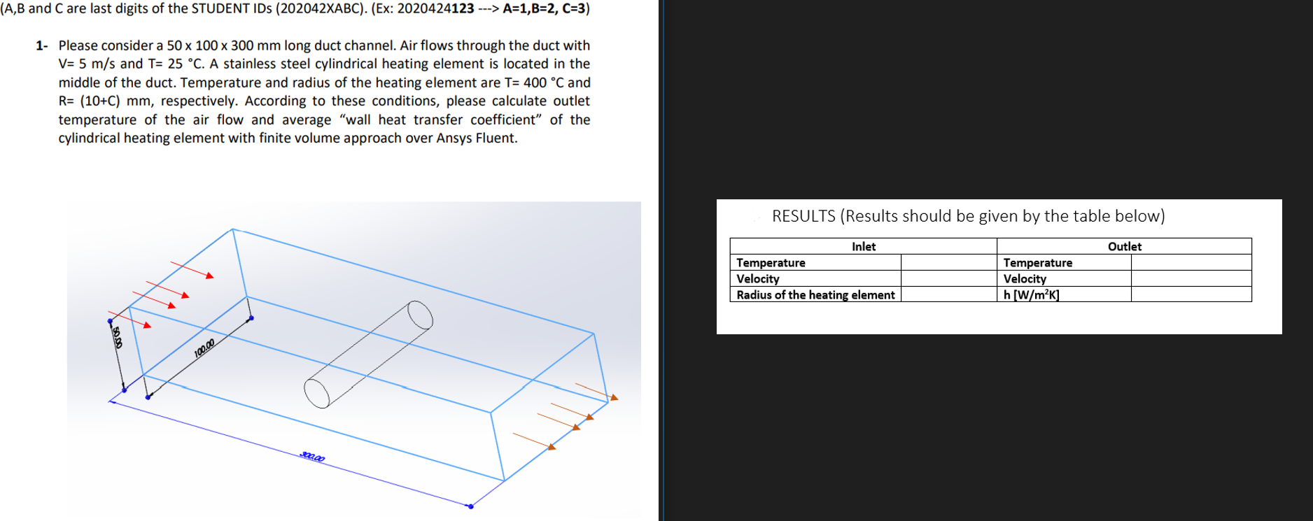 RESULTS (Results should be given by the table below) | Chegg.com
