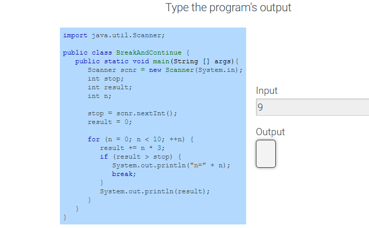 Solved Type the program's output import java.util.scanner; | Chegg.com