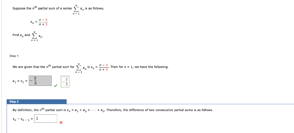 Solved Suppose the nth partial sum of a series ∑n=1∞an is | Chegg.com