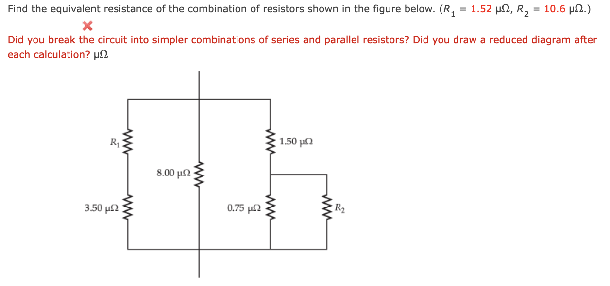 Solved Find the equivalent resistance of the combination of | Chegg.com