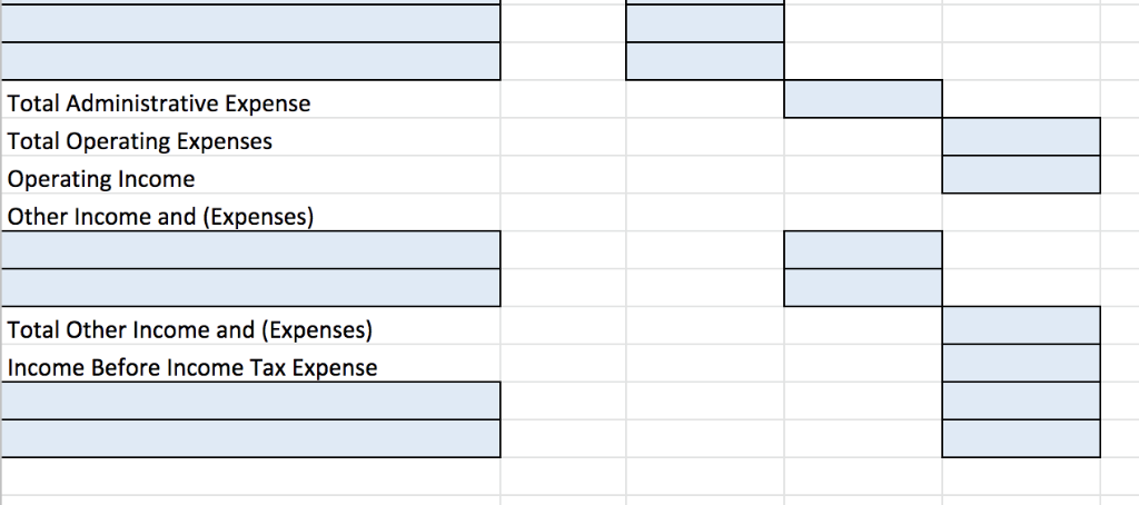 Solved 1. Use Excel to prepare a multi-step income statement | Chegg.com