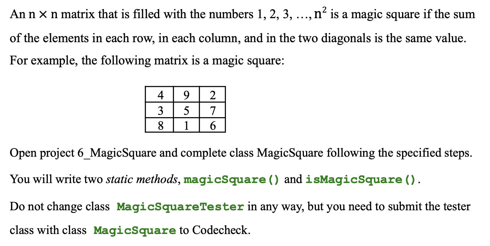 Solved /** * A utility class providing some methods to | Chegg.com