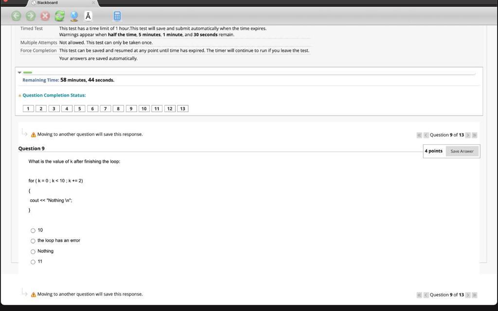 Solved Timed Test This test has a time limit of 1 hour. | Chegg.com