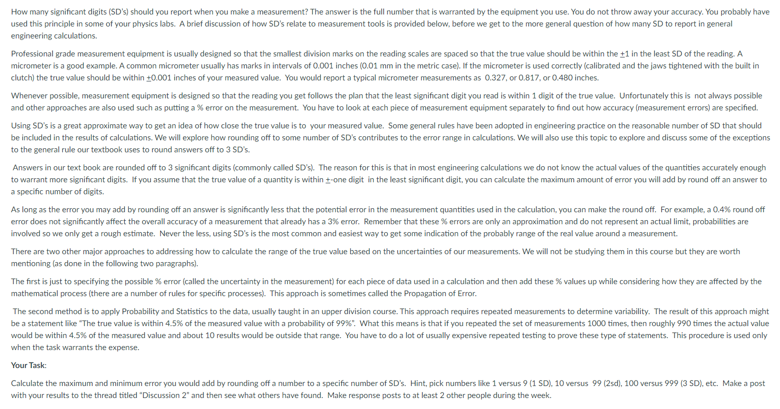 Solved How many significant digits (SD's) should you report | Chegg.com