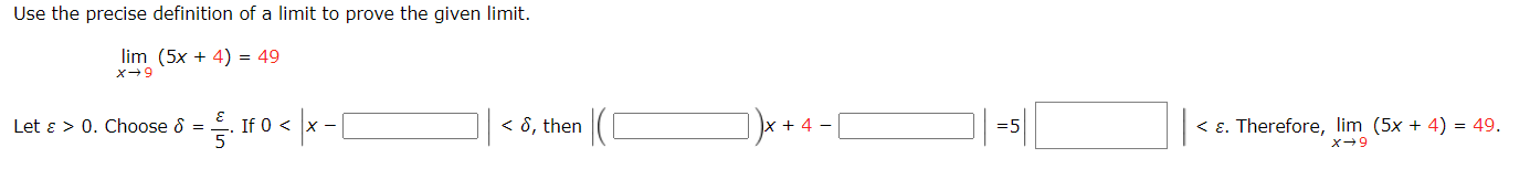 Solved Use the precise definition of a limit to prove the | Chegg.com