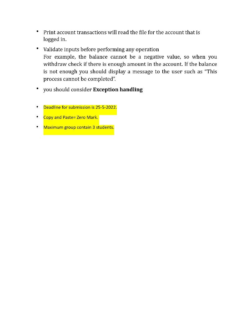 Solved Final Project: Final Project (40 marks): . Make java | Chegg.com