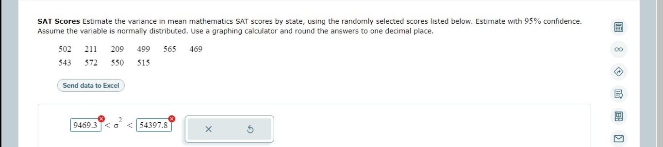 Solved SAT Scores Estimate the variance in mean mathematics | Chegg.com Solved SAT Scores Estimate the variance in mean mathematics | Chegg.com