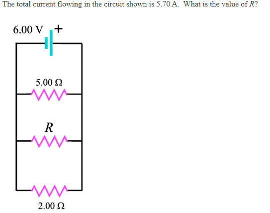 Solved The total current flowing in the circuit shown is | Chegg.com